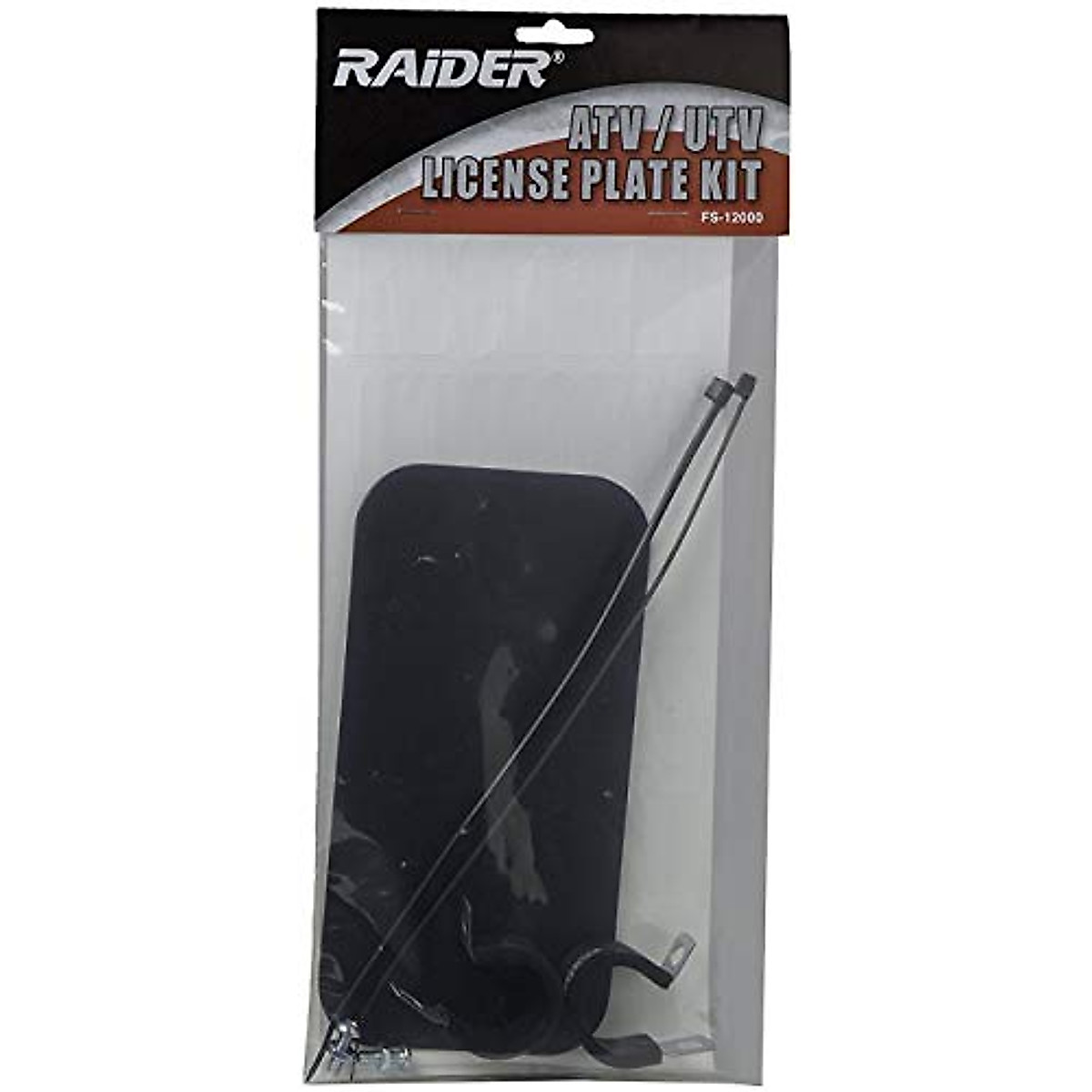 Raider FS-12000 ATV/UTV License Plate Kit with Numbers and Letters Included (7.5 in x 4 in)