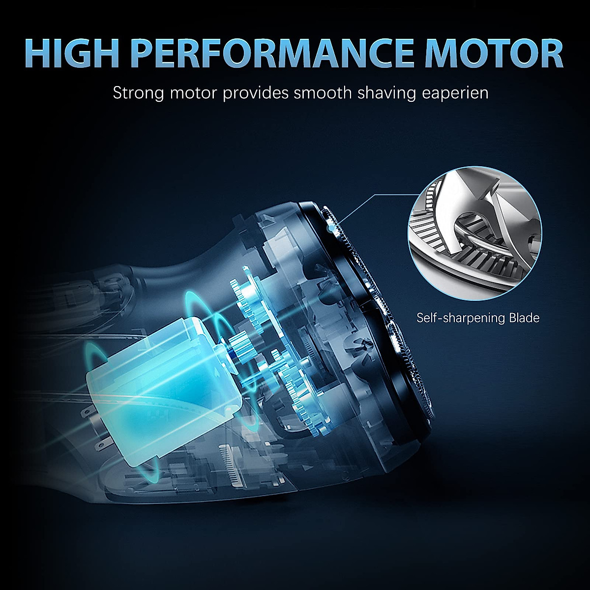 Sejoy Electric Razor for Men, Mens Electric Shavers, Rechargeable Electric Razor Shaving Machines, with Pop-up Trimmer, 1 Hour Fast Charging, 3D Floating Head, LCD Power Indicator