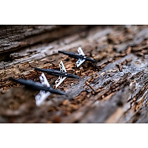 New Archery Products NAP DK4 Hunting Crossbow Spitfire Hybrid Mechanical 1 3/8" Cutting Diameter Broadhead 3 Pieces Pack, 100 grain