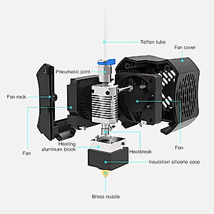 Creality Original Ender 3 V2 Extruder Assembled MK8 Hotend Kit Full Set Replacement Hotend 3D Printer Accessory