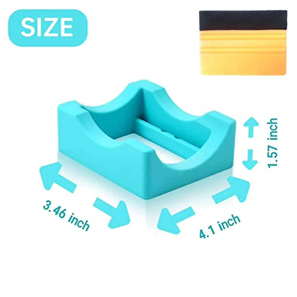 Cup Cradle for Crafting Tumblers, Tumbler Vinyl Holder for Vinyl Decals, Tumbler Supplies with Felt Edge Squeegee for Decals on Cups and Bottles