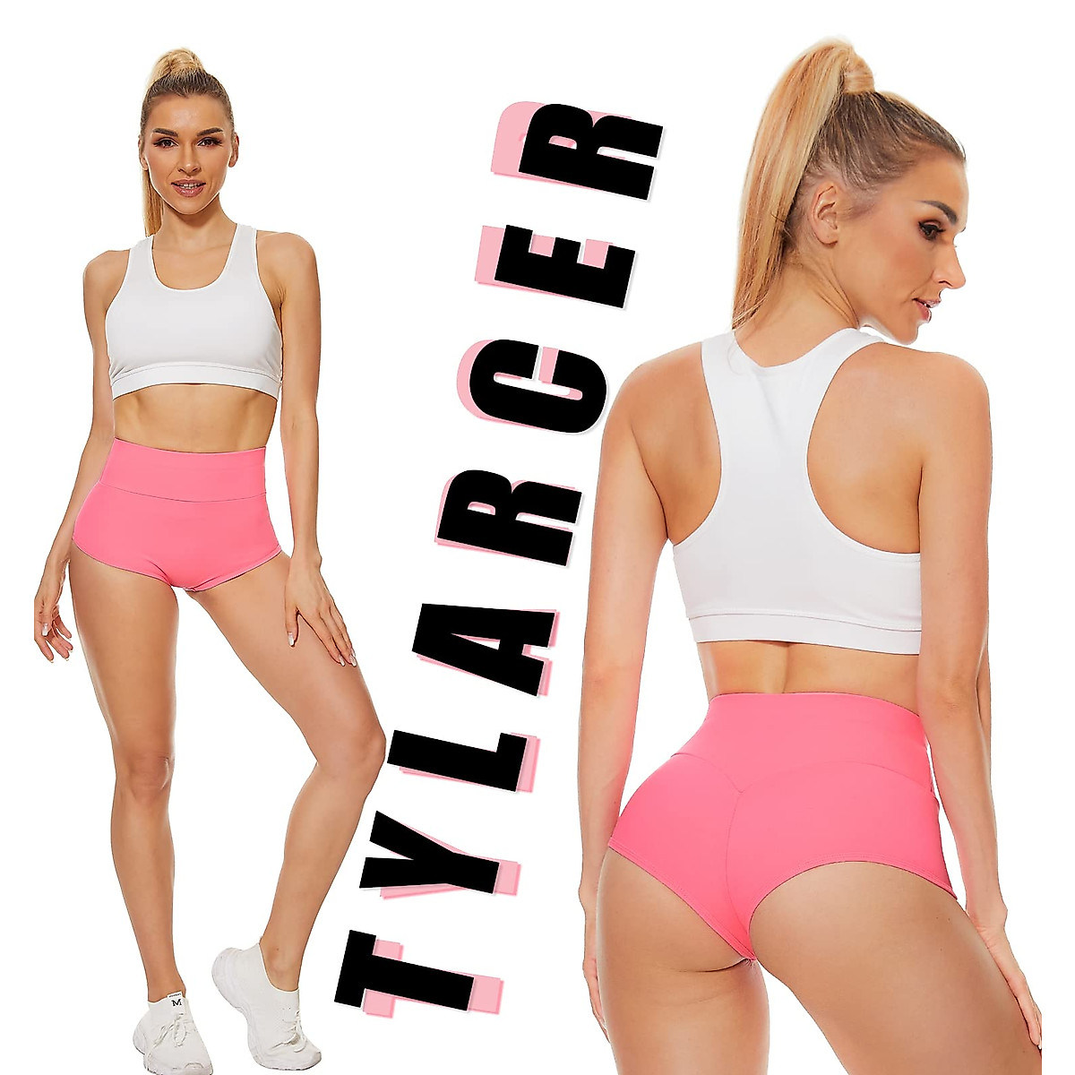 High Waist Yoga Booty Shorts Women's Butt Lift Leggings Workout Tummy Control Dance Rave Hot Pants