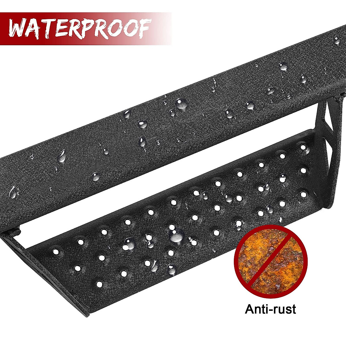 OTHOWE Running Boards Compatible with 2005-2023 ToyotaTacoma Double Cab/Crew Cab with 4 Full-Size Doors (Driver and Passenger Side), Tacoma Step Bars Drop Step Style, 3 Inches.