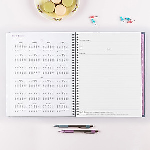 Blue Sky 2023 Weekly and Monthly Planner, January - December, 8.5" x 11", Clear Pocket Cover, Wirebound, Laila (142085)