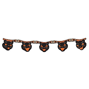 Beistle Jointed Cat Streamer, 7-Inch by 4-Feet