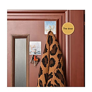 16 Pack Large Adhesive Hook Kitchen Wall Hook Self Adhesive Towel Hook Strong Hook for Bathroom Shower Kitchen Door Home Decor Adhesive Hook (B)