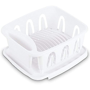 Sterilite 06368004 White Small Ultra Sink Set, (2 Piece)