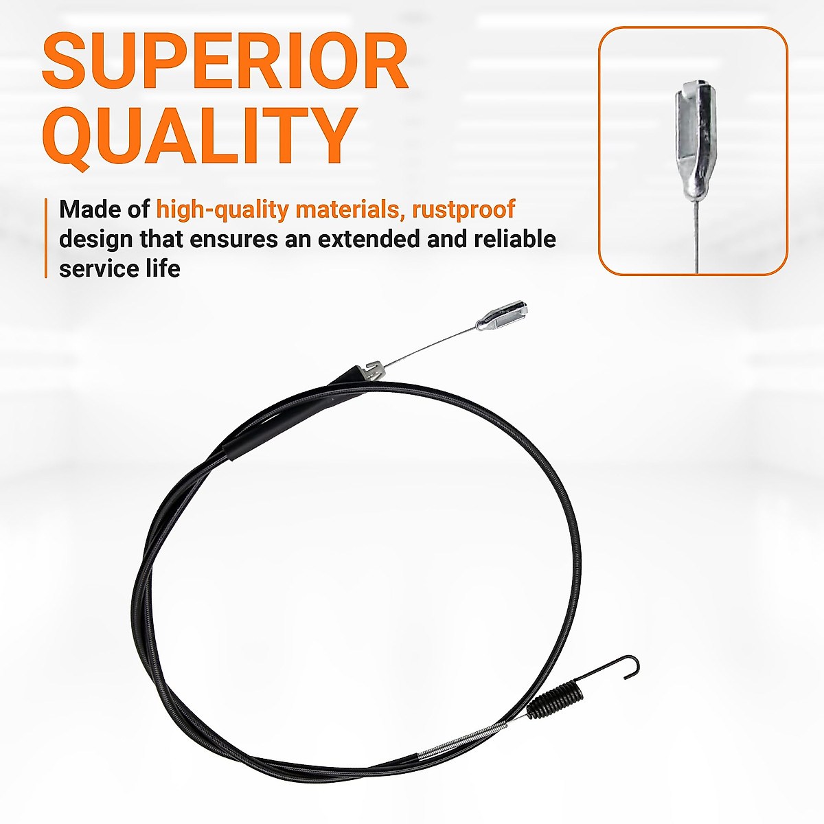 BlueStars 54510-VG4-C01 Clutch Drive Cable - Compatible with Honda Walk-Behind Lawn Mowers HRR216K2 HRR216K3 HRR216K4 HRT216K1 HRT215K2 HRZ216 - Replaces 290-982