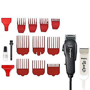 Wahl Professional - All-Star Combo with Designer Hair Clipper and Peanut Trimmer for Professional Barbers and Stylists - Model 8331