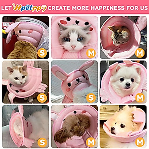 Cat Cone Collar Soft, Cute Cat Recovery Collar, Comfortable Cat Neck Cone for Wound Healing, Protective Pet Elizabethan Collar for Kitten Cat, Not Block Vision