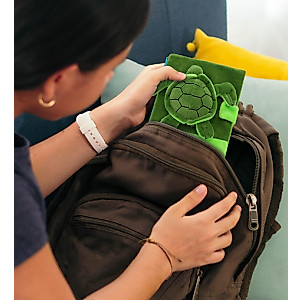 DolliBu Sea Turtle Plush Notebook - Sea Turtle Stuffed Animal Girls and Boys Writing Journal, Cute Stationery Notebook, Plush Sea Turtle Notebook Toy with 80 Pages of Writing Journal - 4.5x5.75 Inches