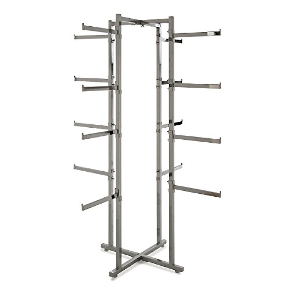 Econoco K36 Folding Lingerie Tower, Square Tubing with Rectangular Tubular Arms