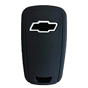 KAWIHEN Silicone Cover Fit for Chevrolet Chevy Cruze Equinox Impala Malibu Sonic Spark Volt Camaro 4 Buttons Key Fob Case Cover OHT01060512 KR55WK50073