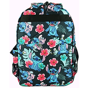 Wondapop Disney Lilo & Stitch 17 Inch Deluxe Backpack with Laptop Compartment (Black)