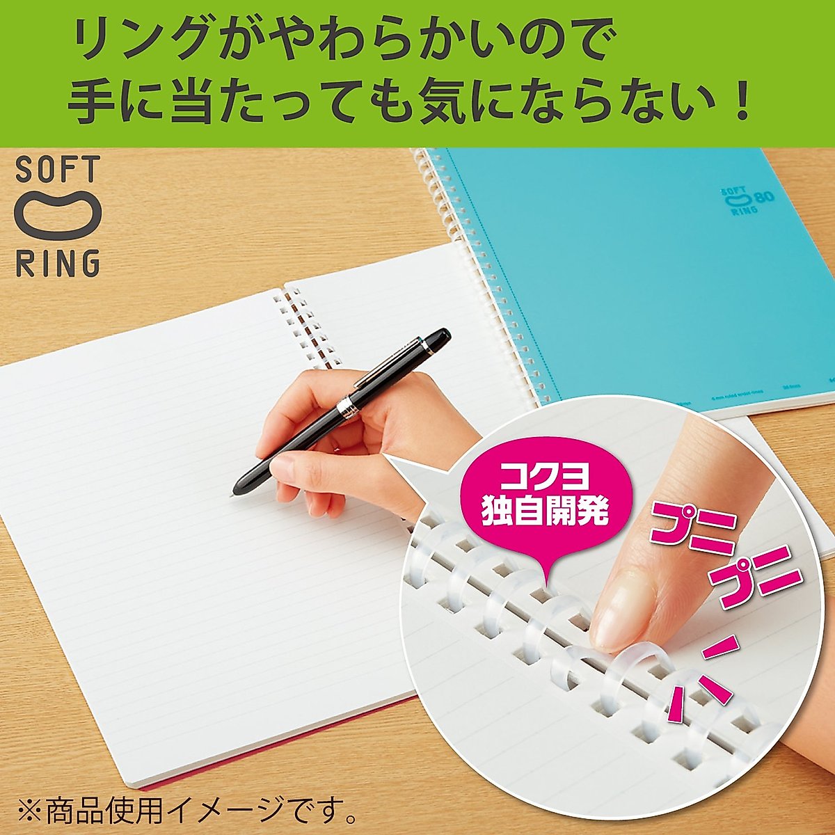 Kokuyo Spiral Graph Notebook, 8.3'' x 5.8'' Business Journal A5 Soft Ring Notebooks with 5mm Grid Ruled, 80 Perforated Sheets, Sliver 1 Subject Notebook, Note Take for Work. Japan Import(SU-SV338S5-C)