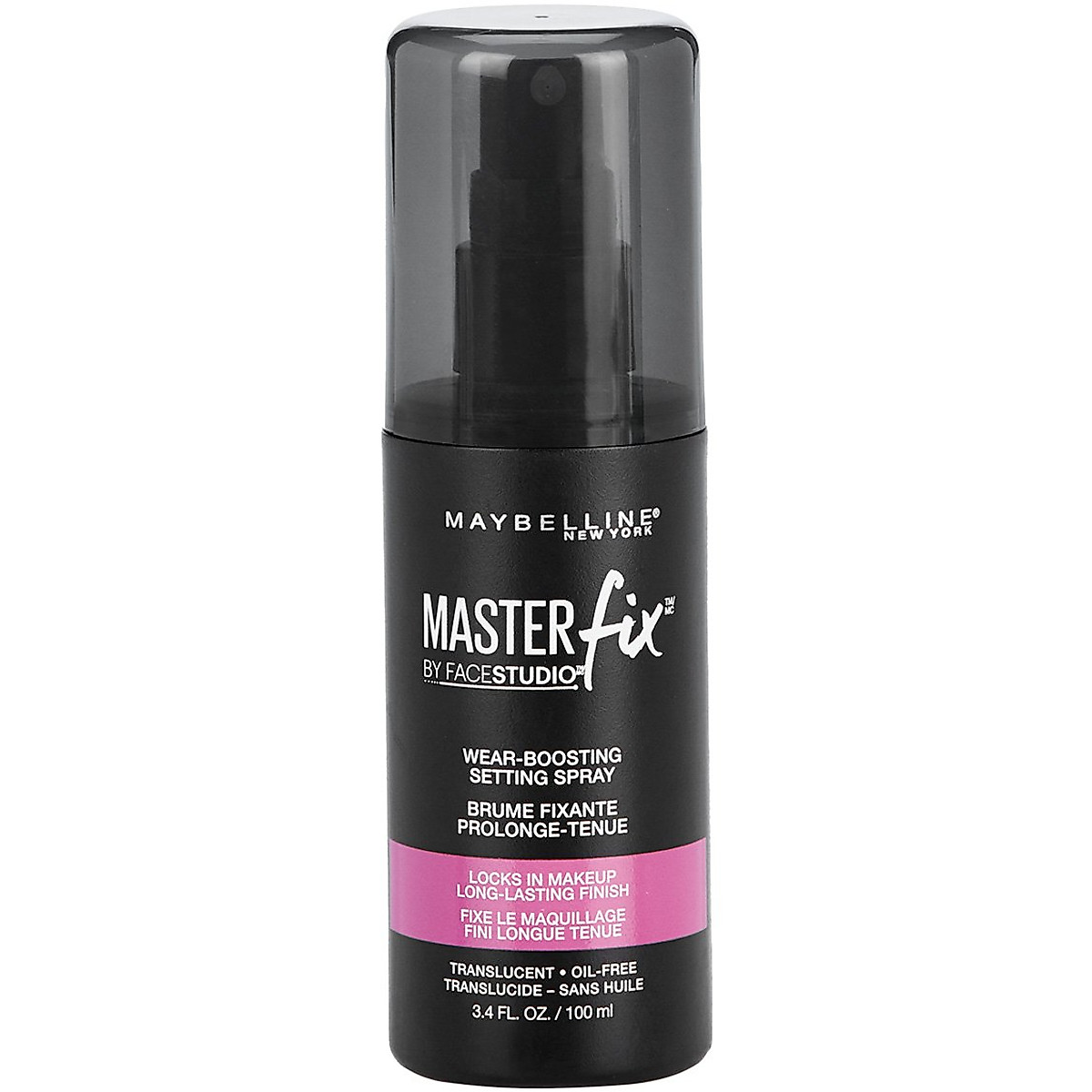 Maybelline New York Facestudio Master Fix Wear-Boosting Setting Spray, Translucent, 3.4 fl. oz.