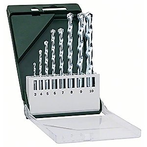 Bosch Accessories 8 pcs. Masonry Drill Bit Set (for Stone,Masonry, Calcareous sandstone, Ã˜ 3-10 mm, Accessory Drill Driver)