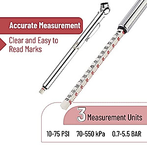 UNCO- Pencil Tire Pressure Gauge, 2 Pack, Tire Gauges for Tire Pressure, Tire Gauge, Air Pressure Gauge for Tires, Air Gauge Tire Pressure, Car Tire Pressure Gauge, Tire Air Gauge, Bike Tire Guage