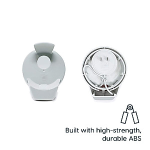 doqxD Outlet Wall Mount Holder for Google Nest Mini and Google Home Mini: Essentials Made for Google Home - Fits All Google Mini Generations (2-Pack, Frost White)