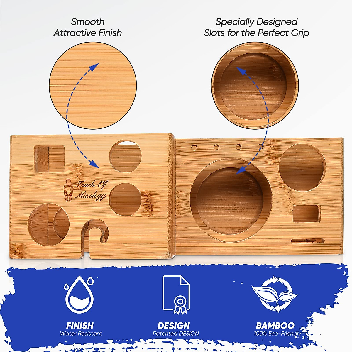 Touch of Mixology Bartender Kit - Bar Set Cocktail Shaker Set - Cocktail Kit Set - Bartending Kit - Bar Essentials for Home Bar Cart Accessories - Perfect Housewarming Gift 14 PC