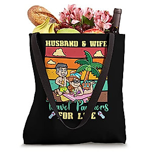 Husband And Wife Travel Partners For Life Beach Traveling Tote Bag
