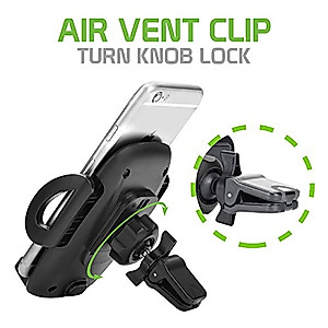 Cellet Car Air Vent Phone Holder Mount – Universal Car Air Vent Phone Mount, Hands Free Cradle Compatible for iPhones Samsung Galaxy Note Google Pixel Moto