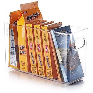 StorageBud Pantry Organization And Storage - 1 Pack Refrigerator Organizer Bins - Stackable Clear Fridge & Freezer Organizer Bins - Great Bins For Pantry, Storage, Organizer, Fridge, Freezer, & More