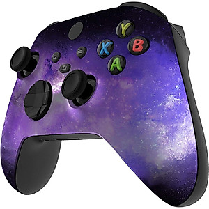 Custom Xbox Soft Touch Design Custom Gaming Controller -Soft Shell for Comfort Grip X for Microsoft Xbox (Galaxy)