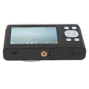 Mini Digital Camera, Digital Camera LED Fill Light for Video Recording (Black)