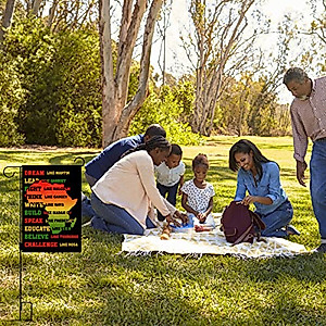 Juneteenth Garden Flag Black History Month African American Independence Day Vertical Double Sized Yard Outdoor Decoration