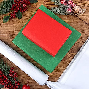 TUPARKA 60 Sheets Tissue Paper 19.7x15inch Christmas Tissue Paper Wrapping Paper Gift Paper for DIY and Craft, Gift Bags Decorations in Christmas Party