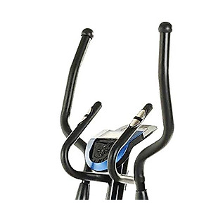 Exerpeutic Magnetic Flywheel Elliptical Trainer Machine for Home Gym with Natural Elliptical Motion, Bluetooth MyCloudFitness Tracking and Pulse Rate Grips, Black Blue