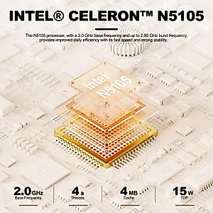 Intel Nuc 11 Essential Atlas Canyon Mini PC, Celeron N5105, 4C 4T, 2.9 GHz Frequency, Intel UHD Graphics, 15W, 16GB RAM, 512GB SSD, Windows 11 Pro, Dual 4K UHD Display, WiFi 5 and Bluetooth 5.3