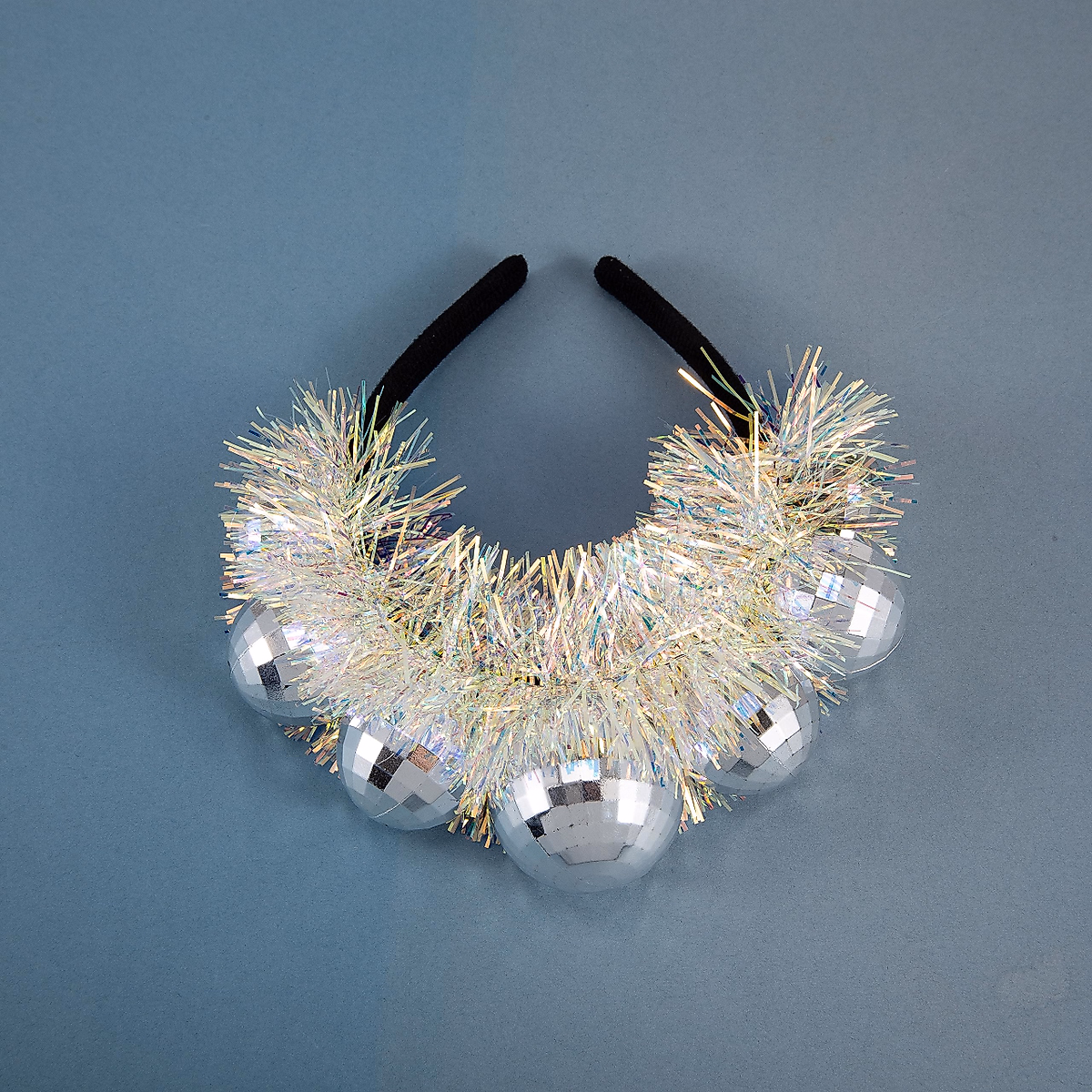 GFLPO Disco Ball Headband,Disco Headband,Vintage Disco Ball Headpieces,Disco Ball Head Boppers,70s Headbands for Women,Birthday Headband Birthday Crown,2025 New Years Eve Party Costume Accessory