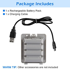 Yunnyp 3800mAh Balance Board Battery,High Capacity Rechargeable Battery for Wii Fit