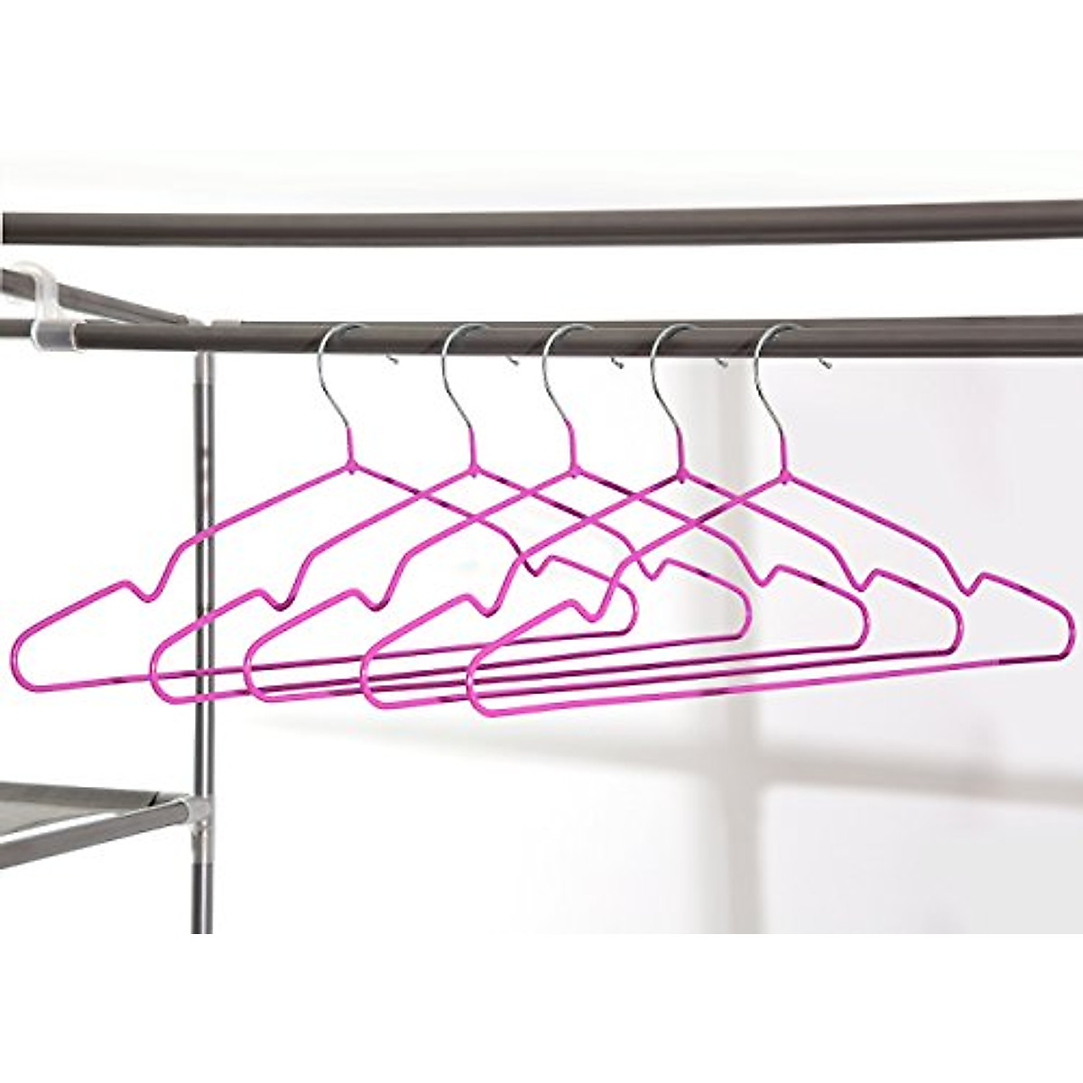 Dream Palace Portable White Fabric Wardrobe, Shelves, Covered Closet Rack, Sock Organizer, Hanger 59 inches