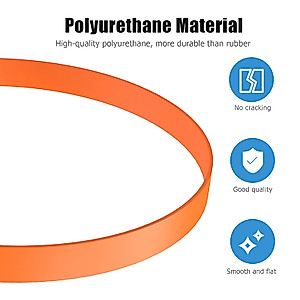 Bandsaw Tires 14 inch, 14 x 1 x .095 inch Urethane Band Saw Tires, No Adhesive Needed Bandsaw Parts Compatible with Jet Grizzly, Powermatic Band Saws, 2-Pack
