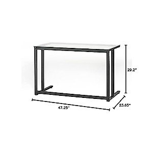Christopher Knight Home Eghan Tempered Glass Computer Desk, Black