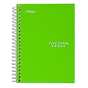 Five Star Personal Spiral Notebook, 7" x 4 3/8", 100 Sheets, College Rule, Assorted colors, 12 Pack