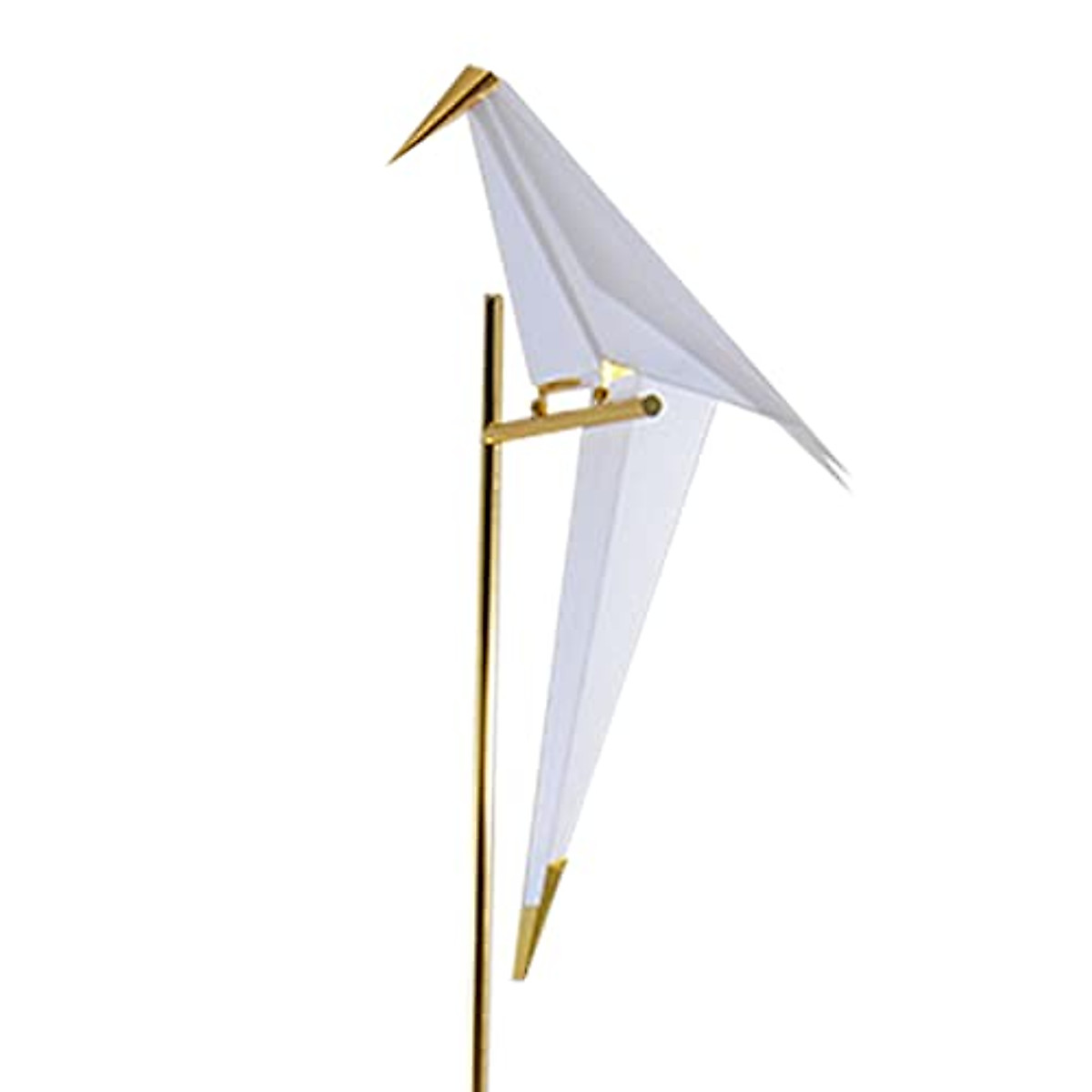 ETKEGHIP Floor Lamp for Living Room Modern ,63" Tall LED Pole Lamps Origami Crane Bird Standing Lamps for Office Kids Room Bedroom Reading Gold
