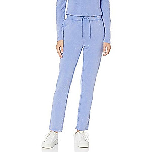 KENDALL + KYLIE Women's French Terry Jogger - Amazon Exclusive, Gaga Blue Mineral Wash, Large