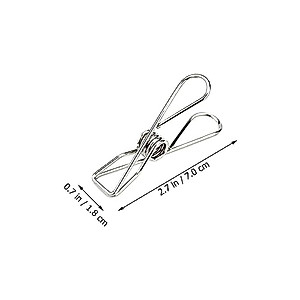 OHPHCALL 20pcs Large Metal Book Clasp Chip Clips Storage Binder Clips for Food Packaging Reusable Snack Bag Clips Sealing Clips for Food Packages Multi-Functional Kitchen Supplies