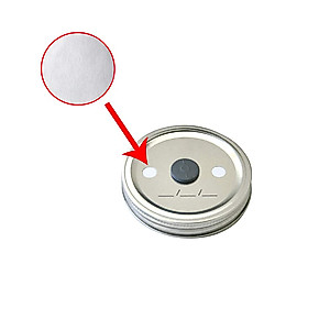 64pcs Synthetic Filter Paper Stickers-20mm Diameter,0.25Micron Filter,Used For Mushroom Cultivation, Place Under The Mason Jar Lids