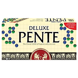 Deluxe Pente, by Winning Moves Games USA, Family Strategy Game of Capture Stones for 2 to 4 Players, Ages 8+