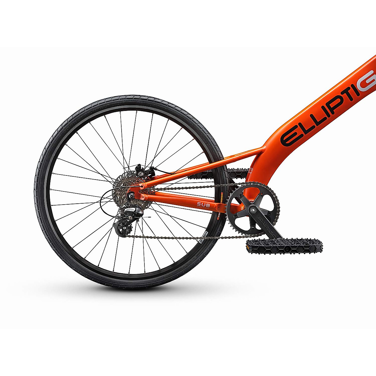 ElliptiGO RSUB Road Performance Outdoor Stand Up Bike and Best Hybrid Indoor Exercise Trainer, Orange