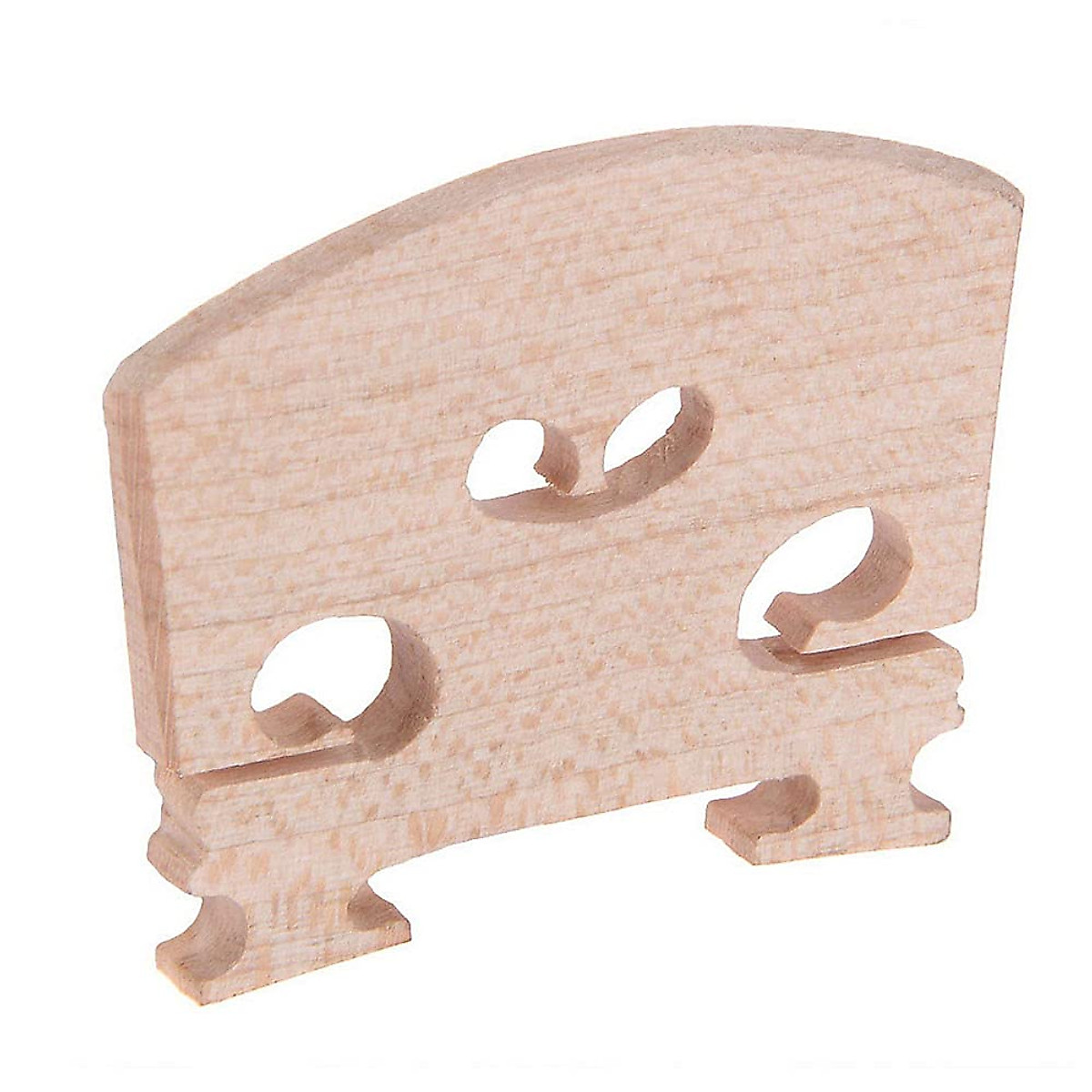 Jiayouy 12 pcs Fitted Violin Maple Bridge for 4/4 3/4 1/2 1/4 1/8 1/16 Violin Replacements Parts