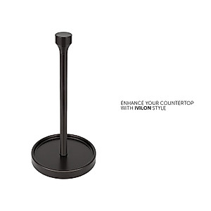 Ivilon Countertop Paper Towel Holder - Modern Bell End Minimalist Design - Color Oil Rubbed Bronze