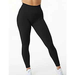 A AGROSTE Workout Leggings for Women Seamless Scrunch Butt Lifting Leggings Booty High Waisted Yoga Pants Comfort Tights