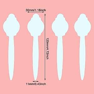 Honbay 100PCS Key Shaped Disposable Perfume Test Strips Fashion Style Essential Oils Paper Test Strips Smelling Test Paper White Testing Strips Aromatherapy Fragrance Tester Strips