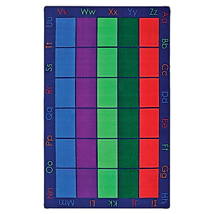 Carpets for Kids 8634 Colorful Seating Places Seating Classroom Rug 8ft 4in x 13ft 4in Rectangle Multi Color